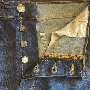 Zara | Jeans | Zara Sz 2 Dreed Flare Blue Cropped Jeans Raw Hem With 5 ...